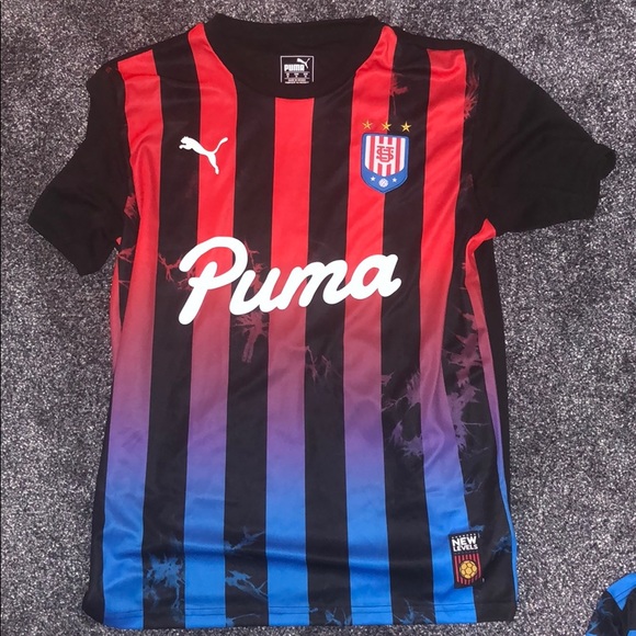 Puma | Shirts | New Puma Acid Bleach Soccer Jersey | Poshmark